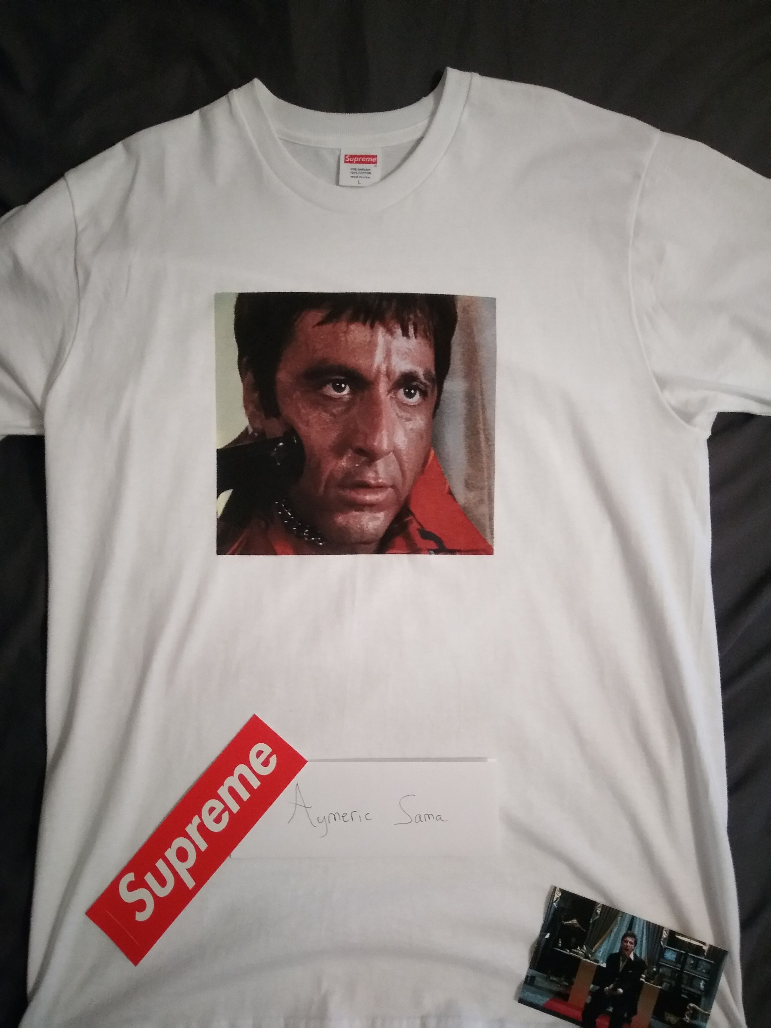 Supreme White Tee Scarface x Supreme | Grailed