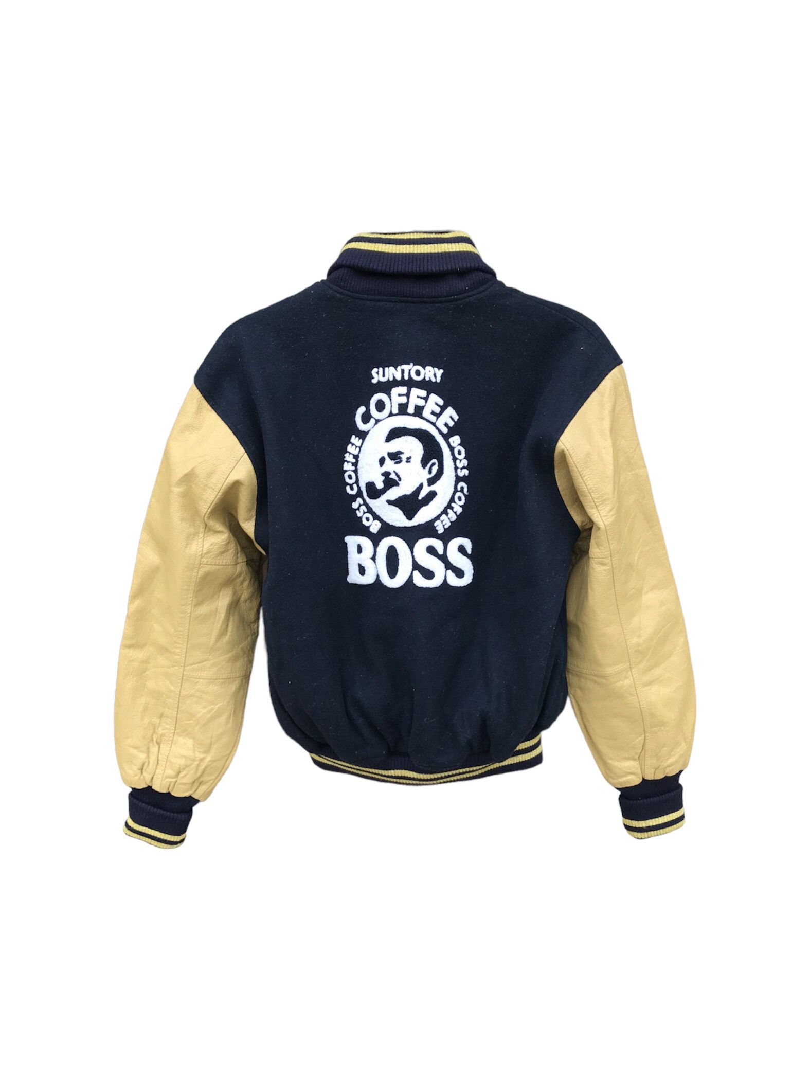 Vintage Suntory Boss Coffee Varsity Jacket Letterman | Grailed