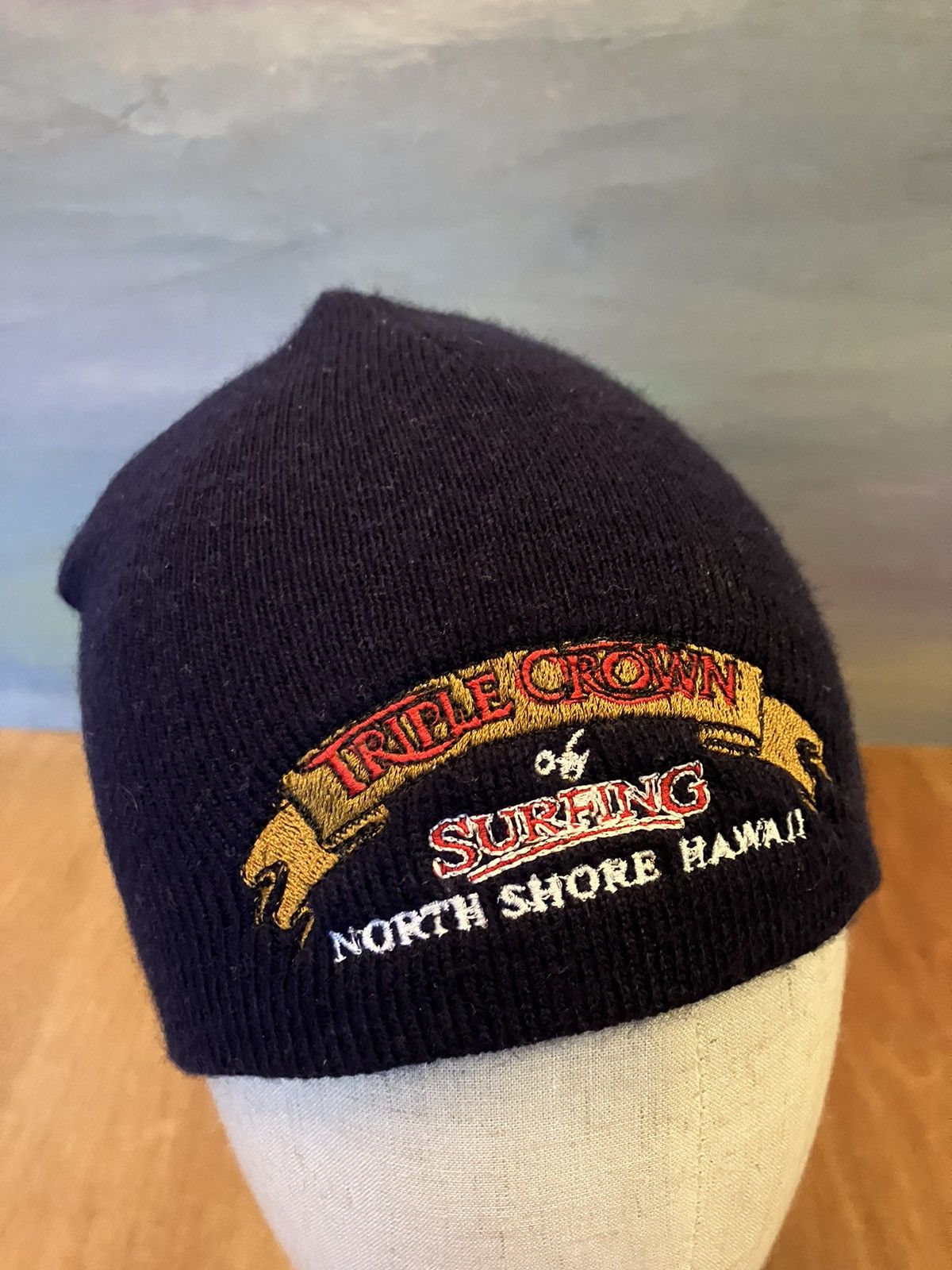Surf Style × Vintage 90s Vintage Triple Crown of Surfing Beanie Hat ...