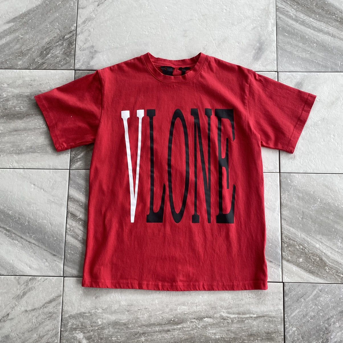 Vlone Vlone Atlanta Staple Red Logo Tee | Grailed