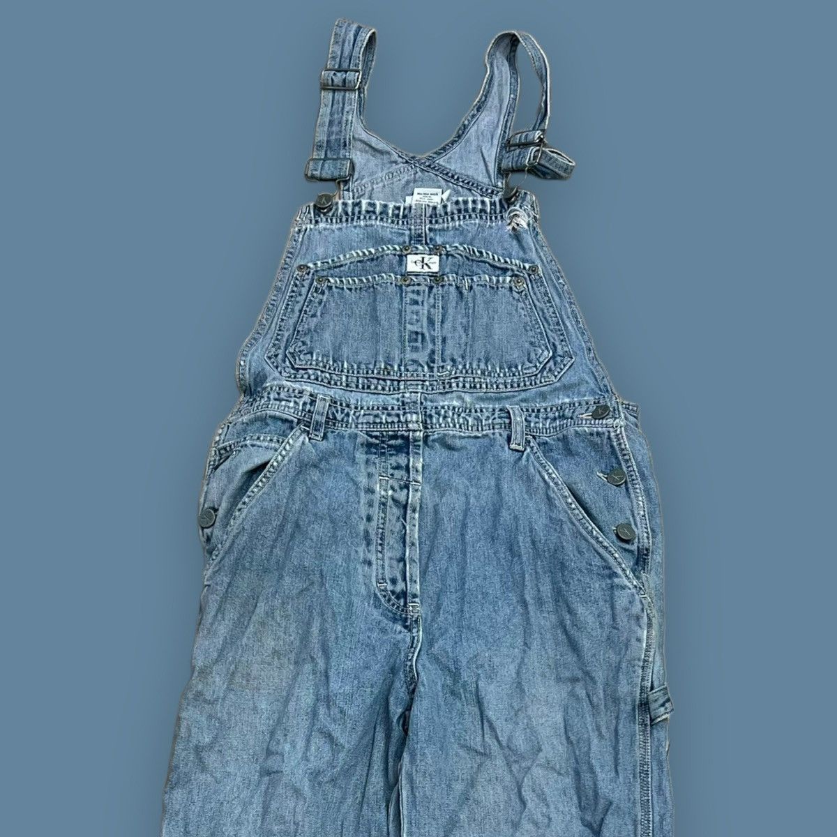 Calvin Klein × Streetwear × Vintage 90s Calvin Klein Denim Faded ...