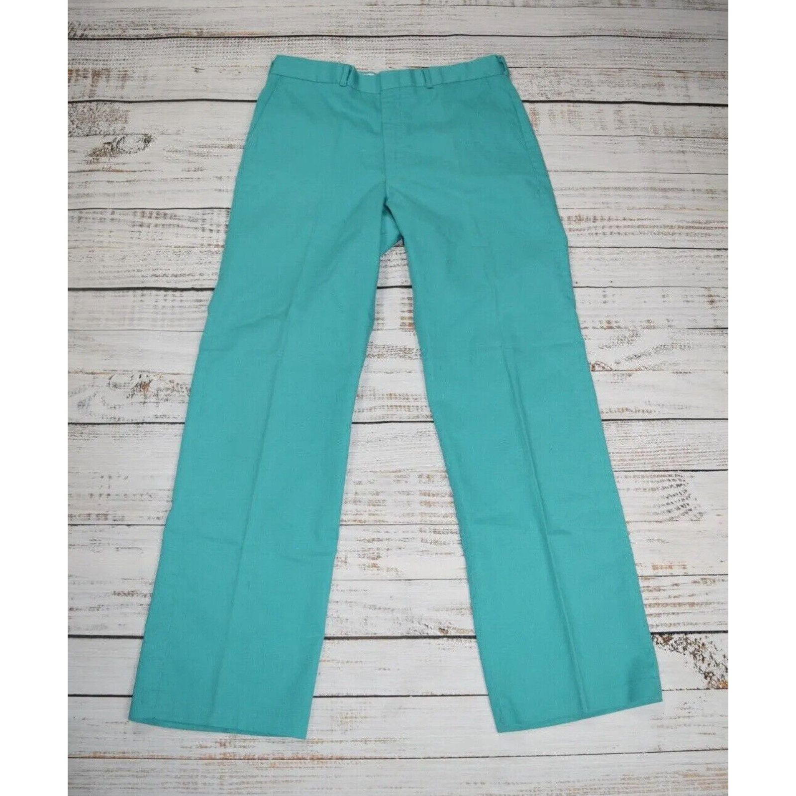 Sears MENS VINTAGE SEARS SPORTSWEAR 33x31 REG FIT TEAL GREEN BLUE PANTS ...