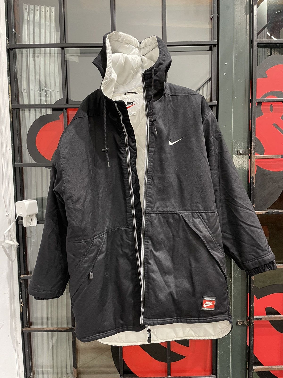 Nike Vintage Nike Team jacket parka big coat. | Grailed