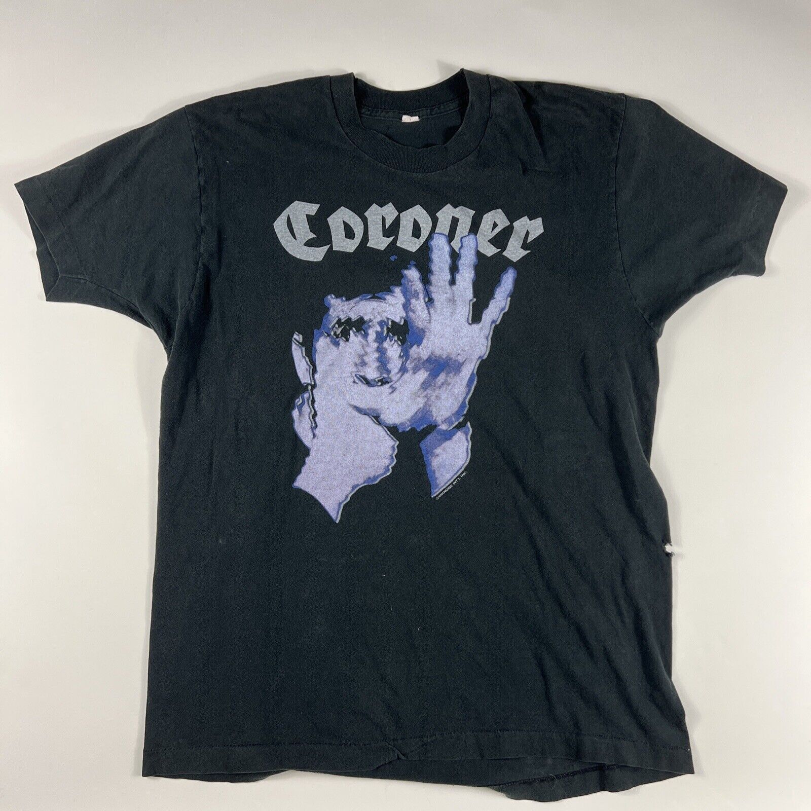 Vintage Vintage 1991 Coroner Shirt L Mental Vortex | Grailed