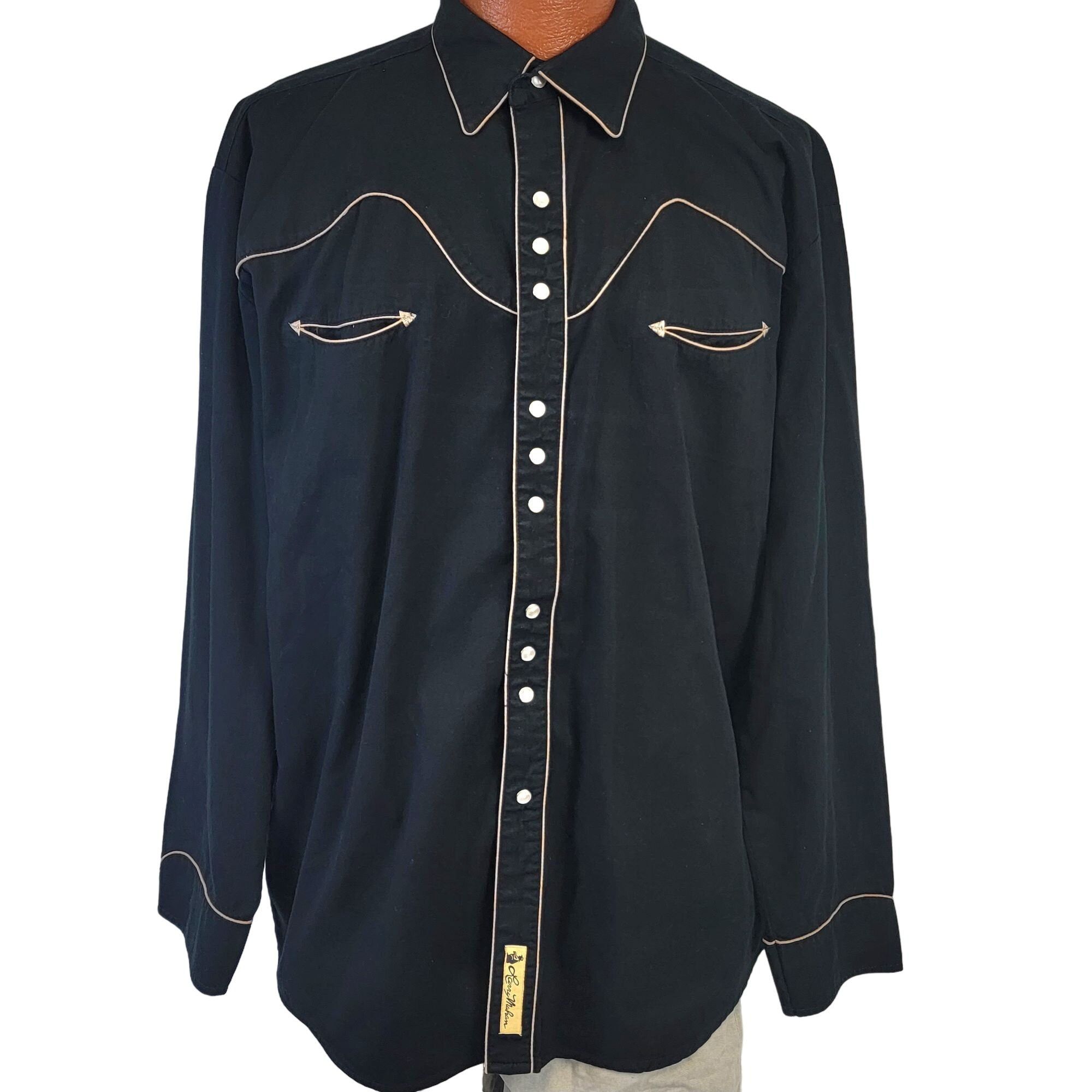Vintage Vintage 90s Pearl Snap Button Western Shirt Cowboy Men XL | Grailed