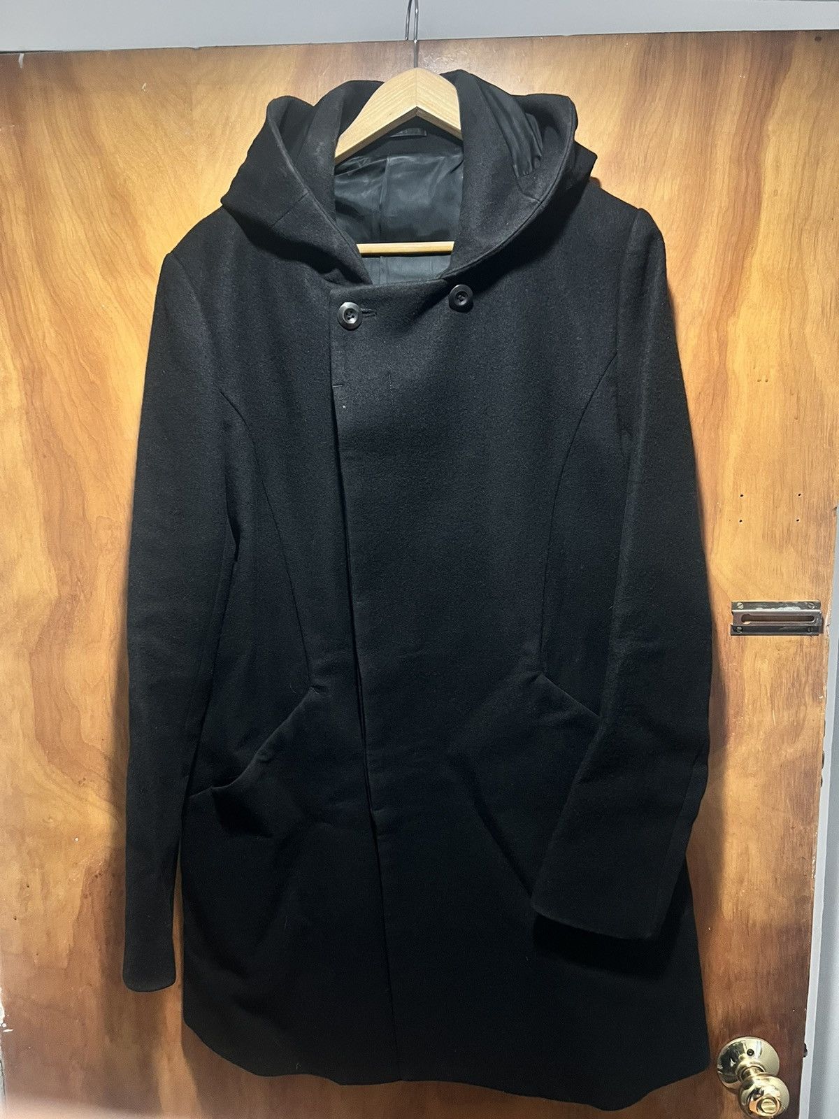 Attachment Attachment Black Hood Coat | Grailed