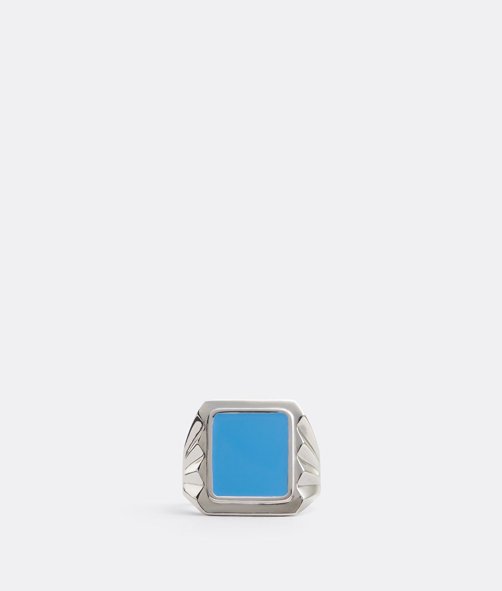 Bottega Veneta BOTTEGA VENETA RING GOLD SILVER CLEAR METALS LOGO | Grailed