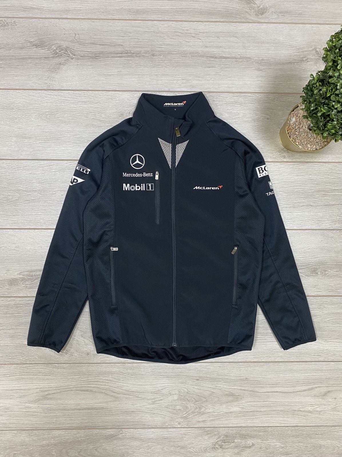 Hugo Boss × Mercedes Benz × Vintage Hugo Boss McLaren F1 soft shell ...