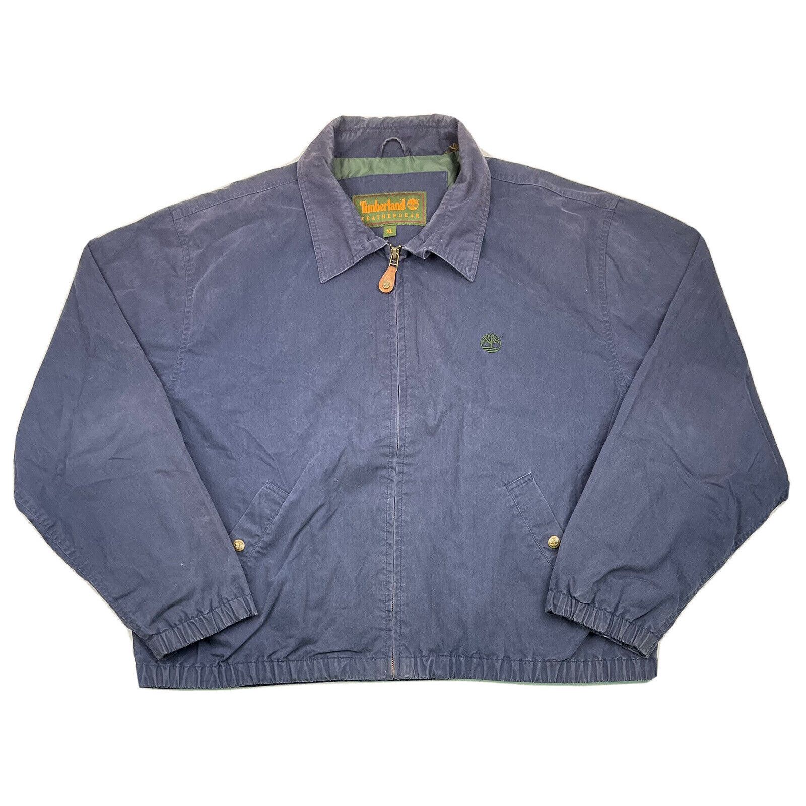 Timberland Vintage Timberland Mens Blue Faded Windbreaker Coat Bomber ...
