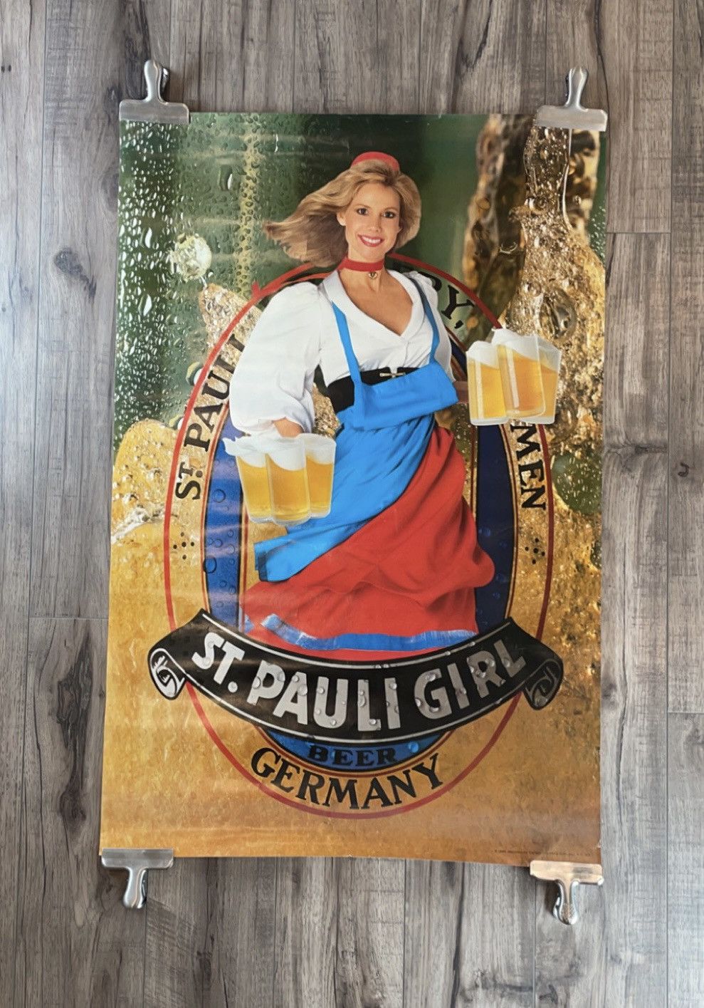 Streetwear × Vintage 1986 vintage St.Pauli girl beer poster | Grailed