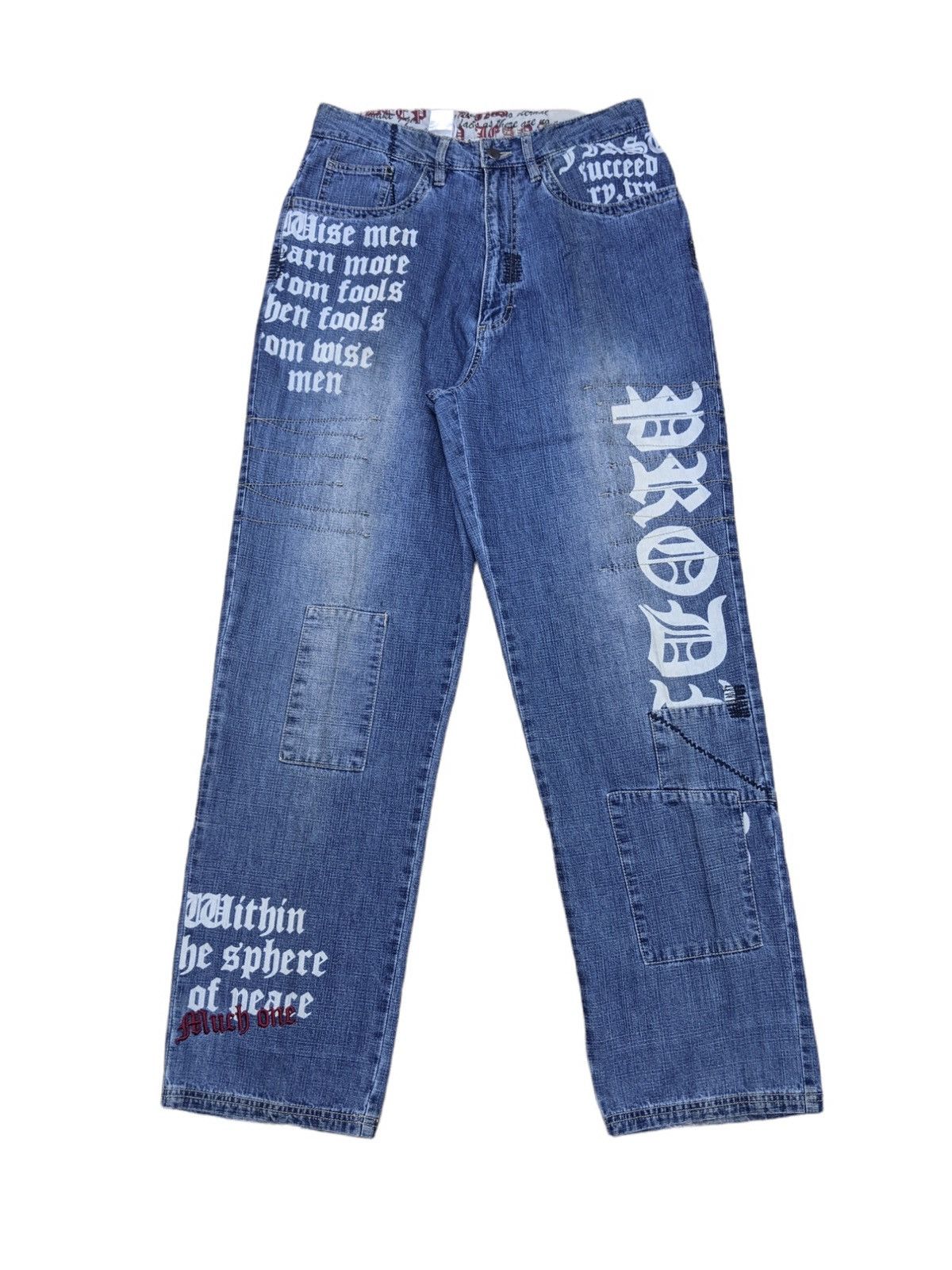 Japanese Brand Dig Deep Japan Script Jeans | Grailed