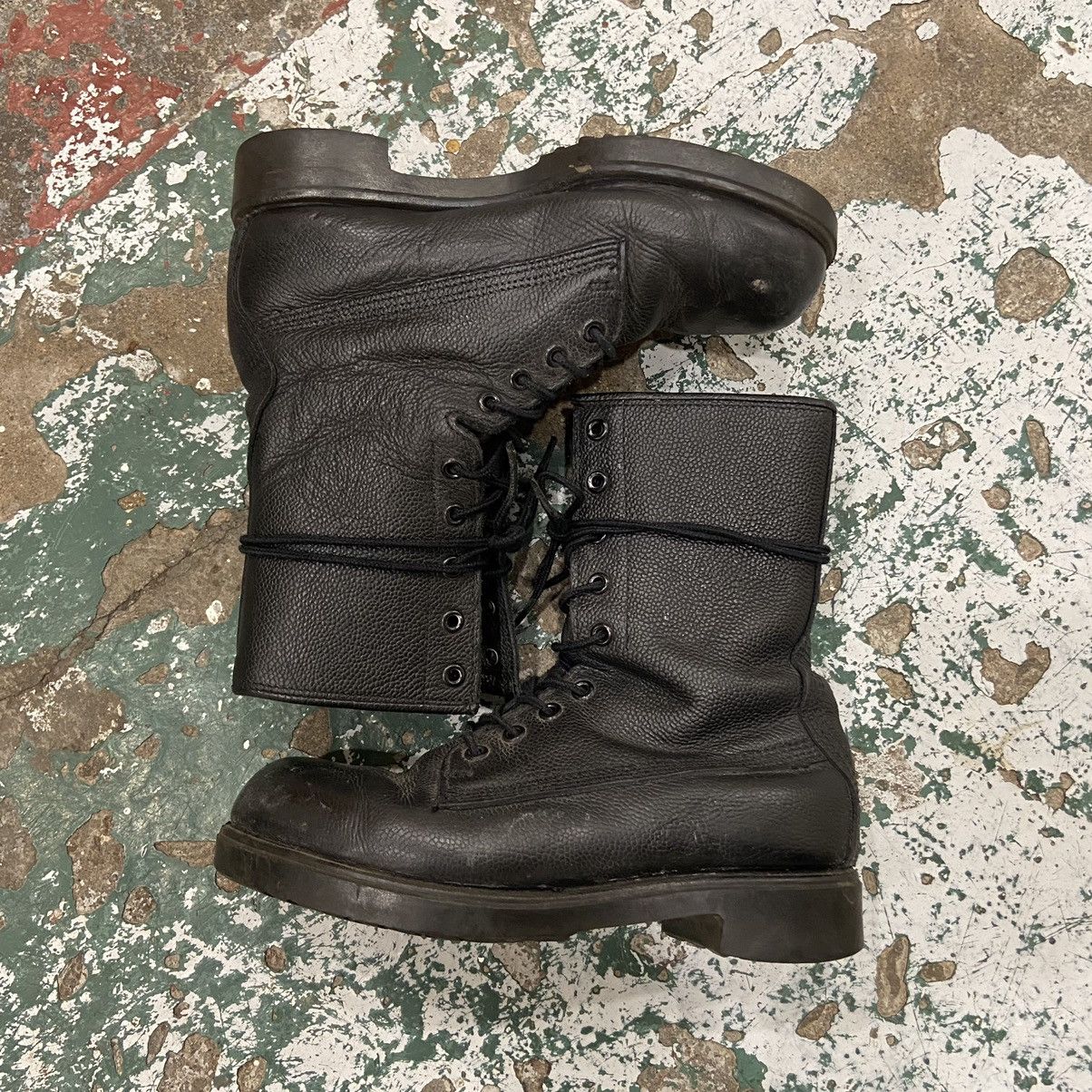Vintage Vintage Black Leather Combat Boots | Grailed