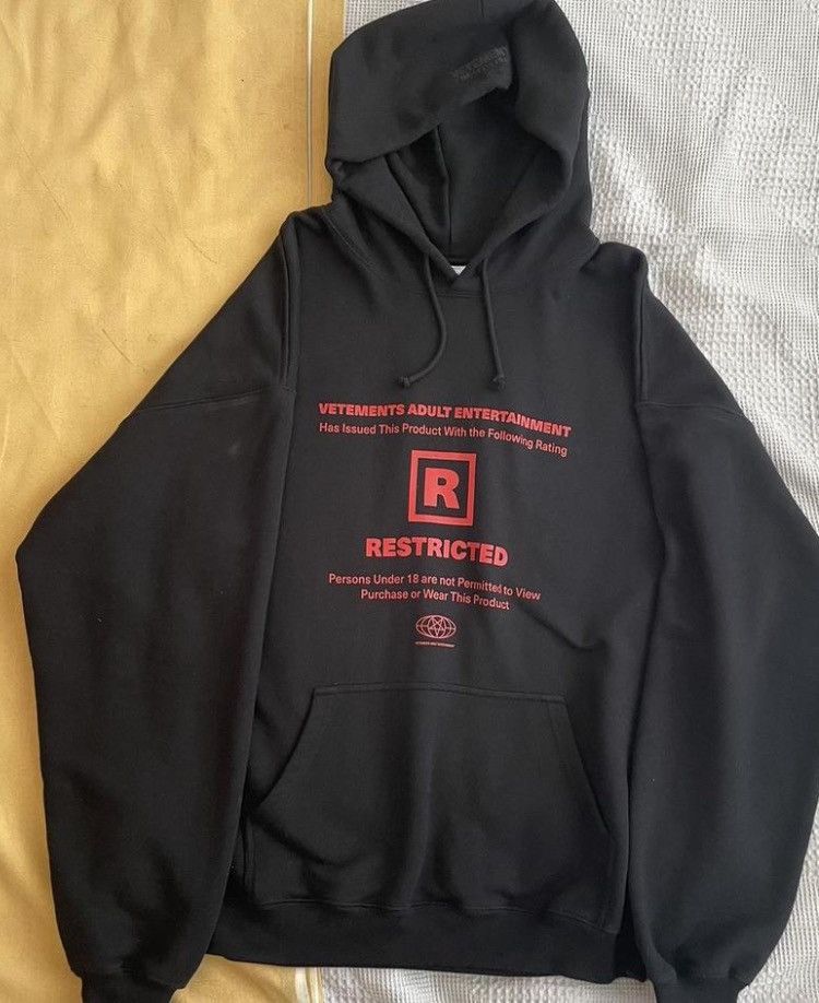 Vetements Vetements R restricted hoodie | Grailed