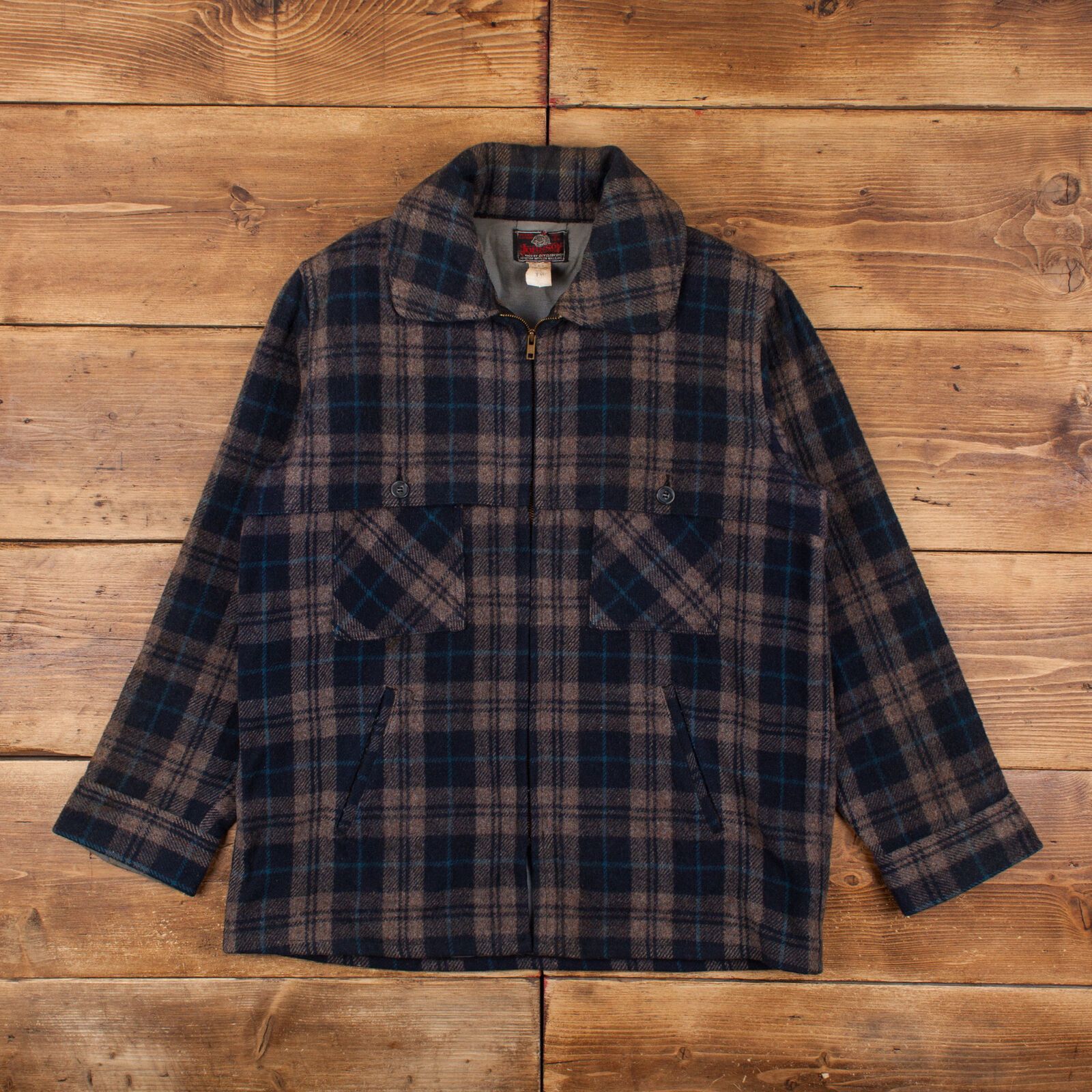 Vintage Vintage Johnson CPO Jacket XL 50s Wool Overshirt Cruiser Shirt ...