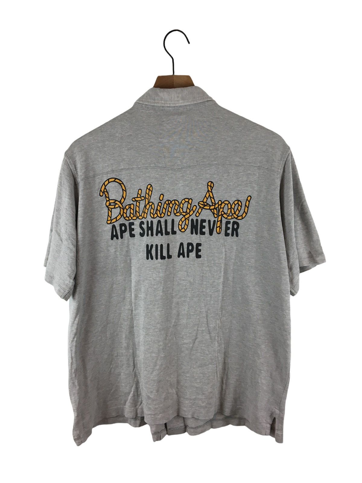Bape Bape Wrangler Back Print Logo S/S Shirts | Grailed