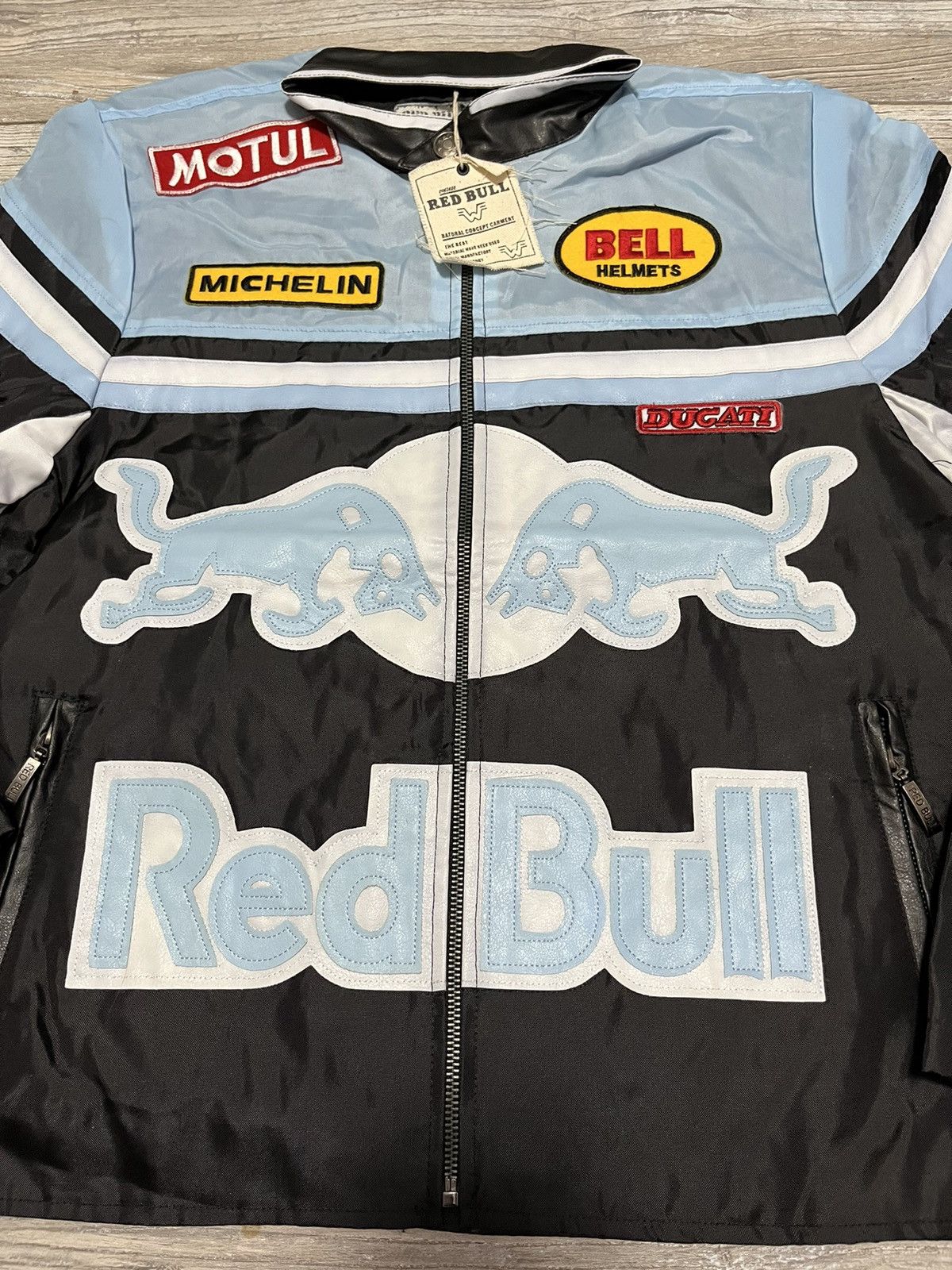Red Bull Red Bull Paris Alpinestars Vintage 90s Racing Jacket moto ...
