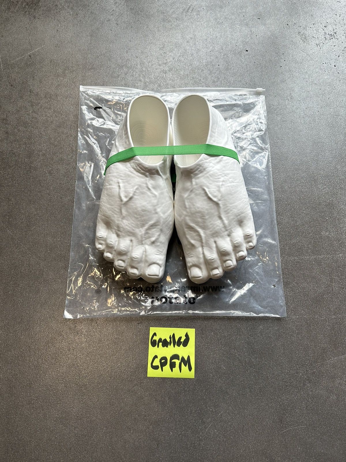 Crocs × Imran Potato Caveman Crocs White M | Grailed