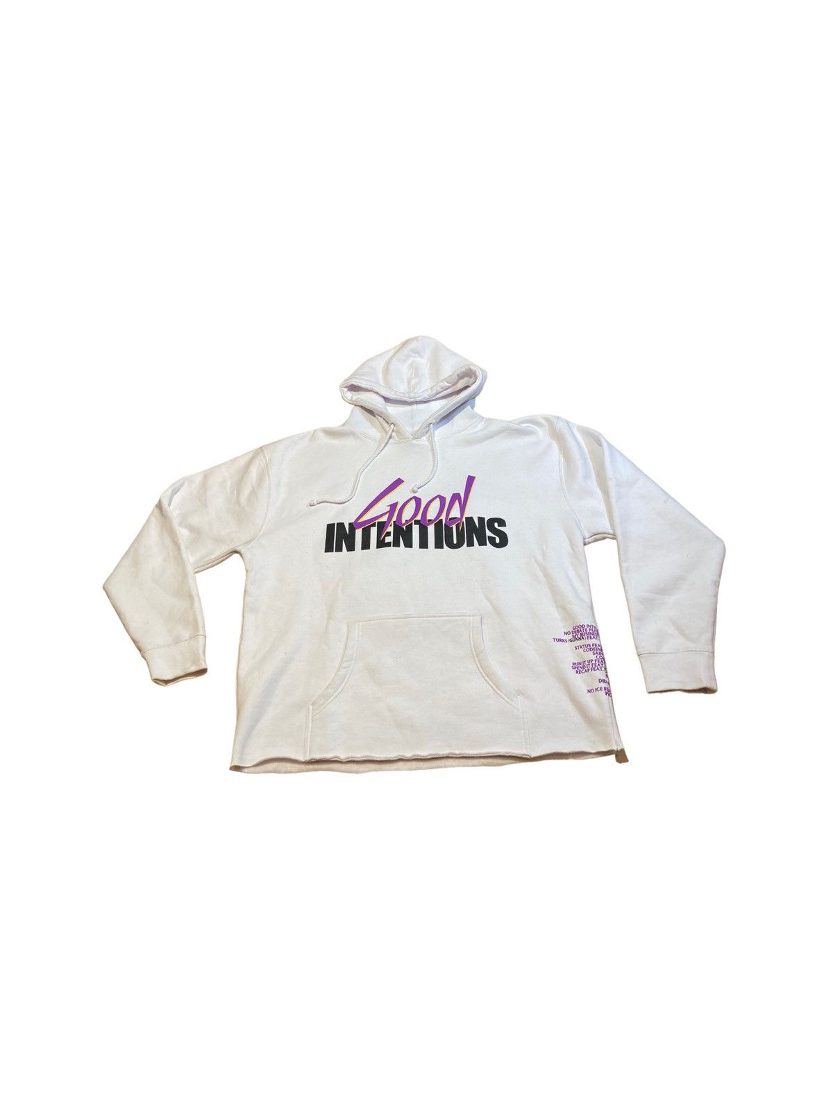 Vlone Vlone Asap Bari Nav Good Intentions Bad Habits Merch Hoodie | Grailed
