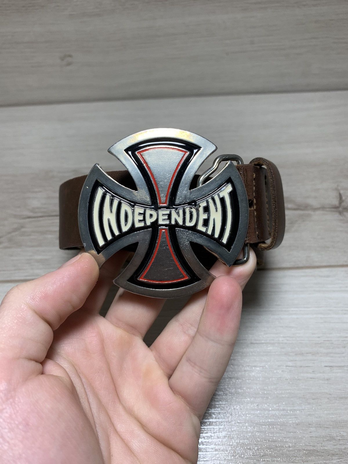 Independent Truck Co. × Leather × Vintage Independent men leather belt ...