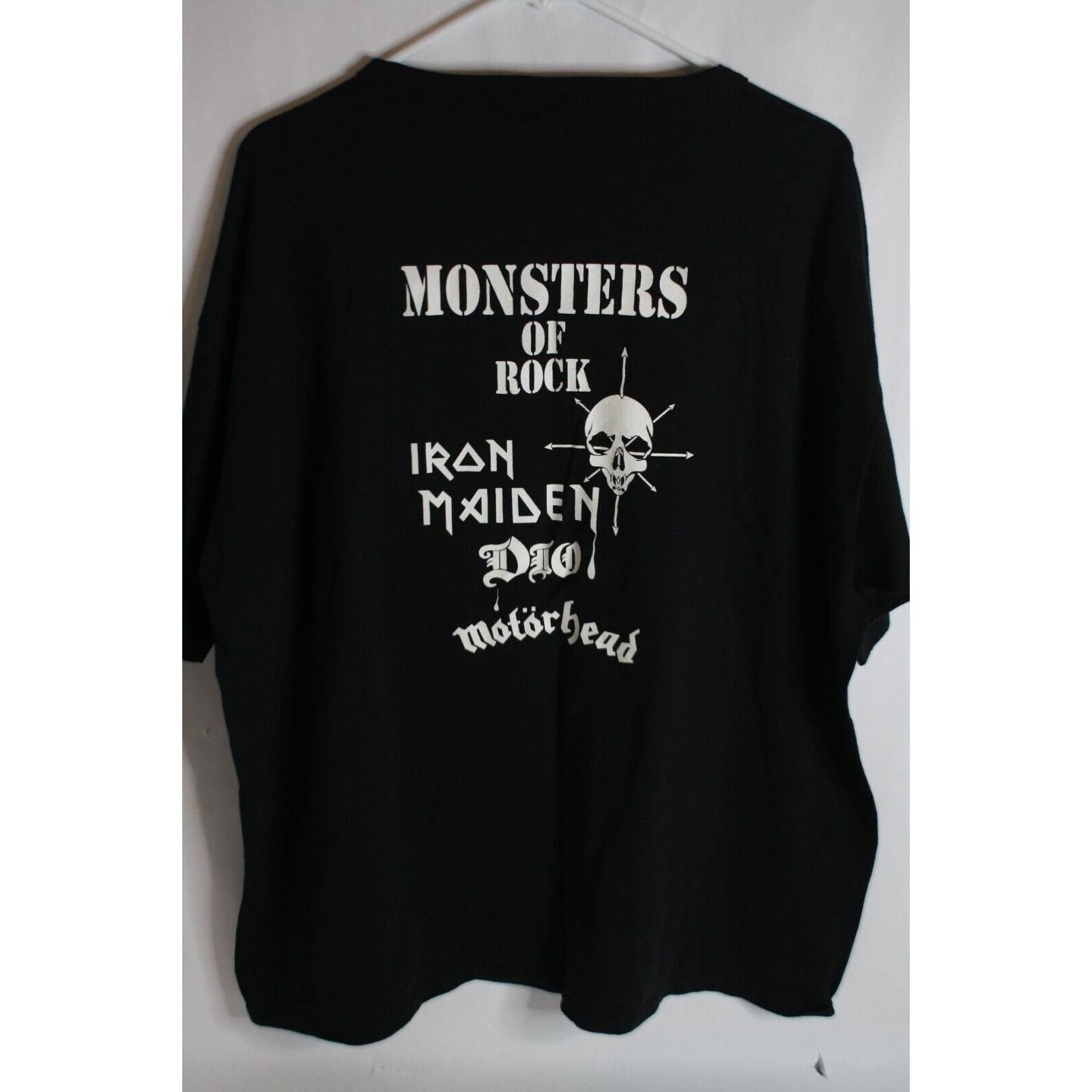 Vintage Vntg IRON MAIDEN DIO MOTORHEAD USA Tour Monsters Of Rock XXL ...