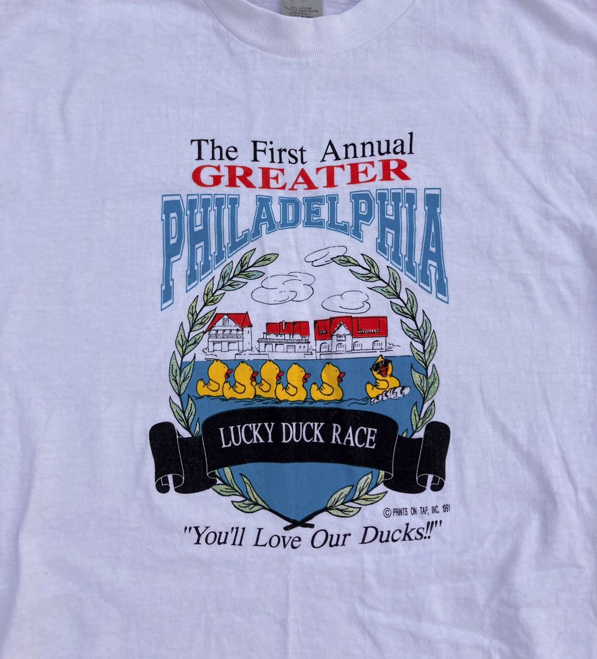 Vintage 1991 Philadelphia Duck Race Tee | Grailed