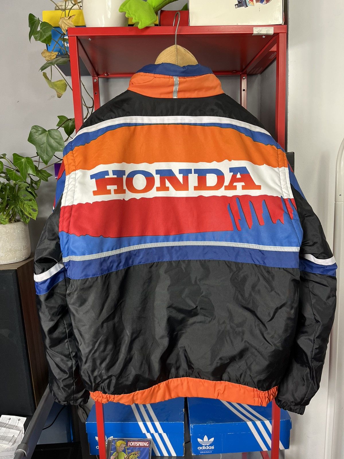 Honda × Racing × Vintage Rare Vintage 90s Honda racing jacket 2in1 ...
