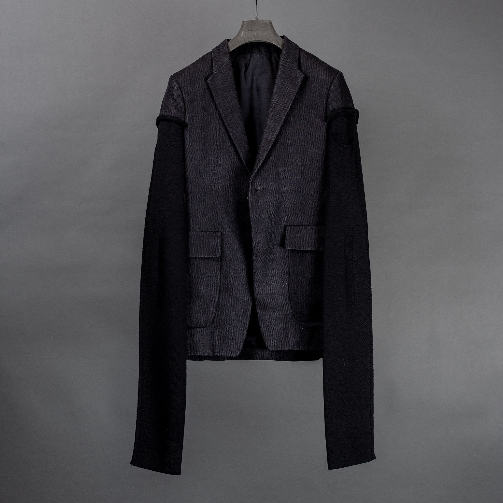 Rick Owens FW17 GLITTER Weakling Jacket in Ramie | Grailed