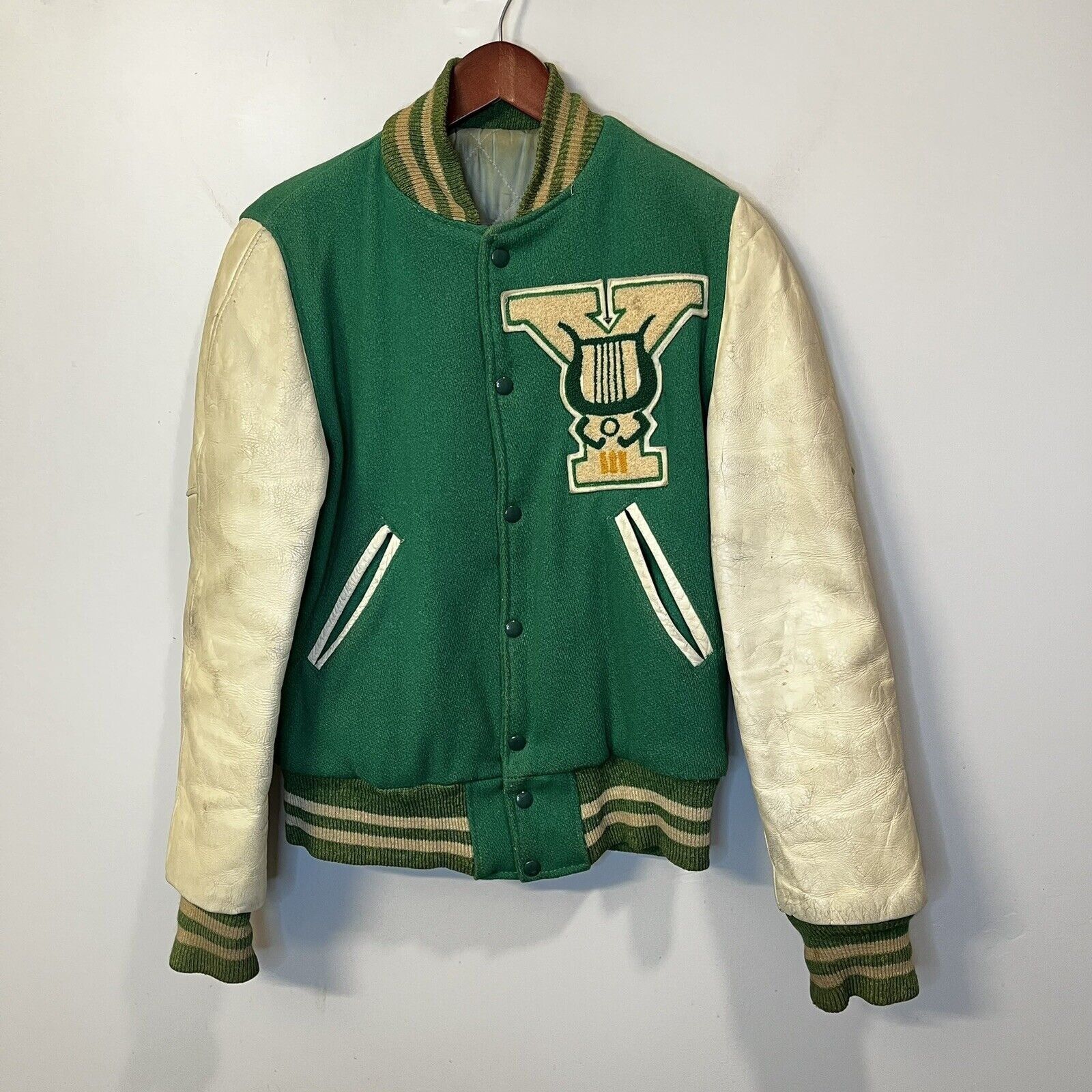 Vintage Vintage 60s Wool Leather Varsity Snap Letterman Jacket | Grailed