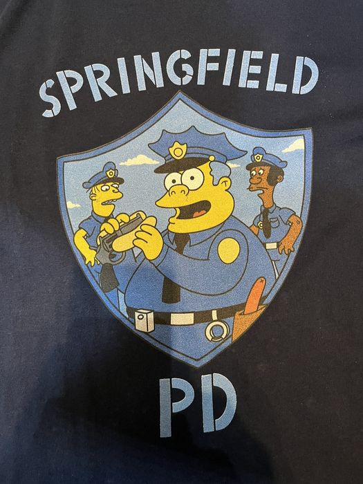 Vintage VTG THE SIMPSONS PARODY SPRINGFIELD POLICE DEPT. | Grailed