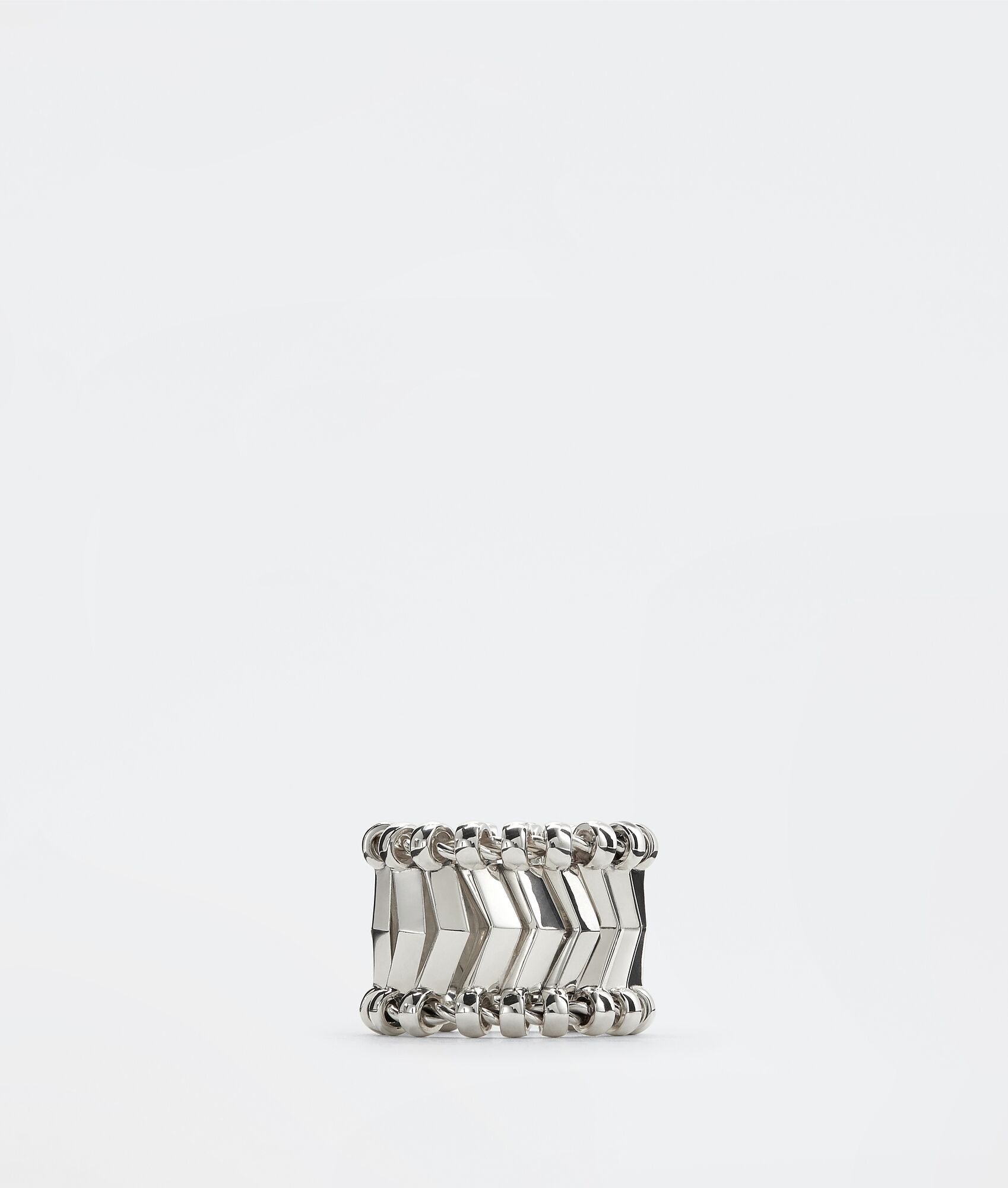 Bottega Veneta BOTTEGA VENETA RING GOLD SILVER CLEAR METALS LOGO | Grailed