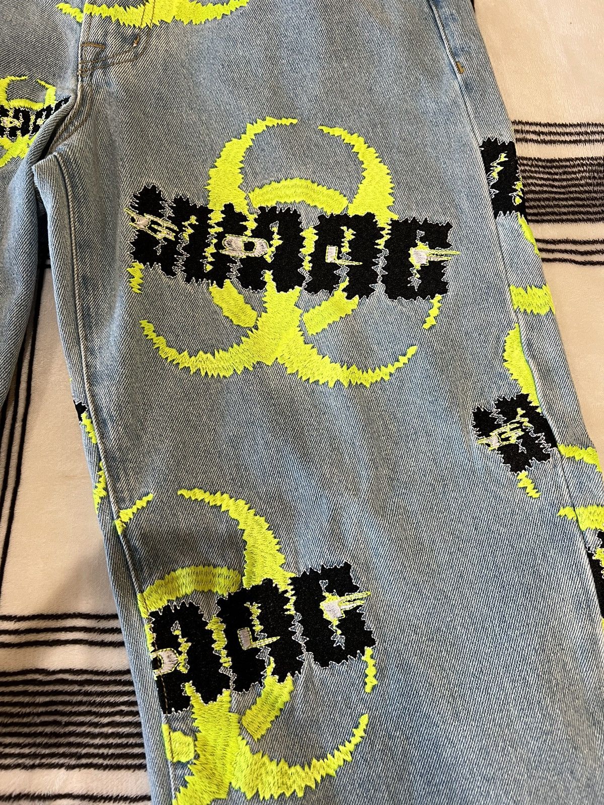 Golf Wang × Golf le Fleur × Tyler The Creator Biohazard Jeans | Grailed