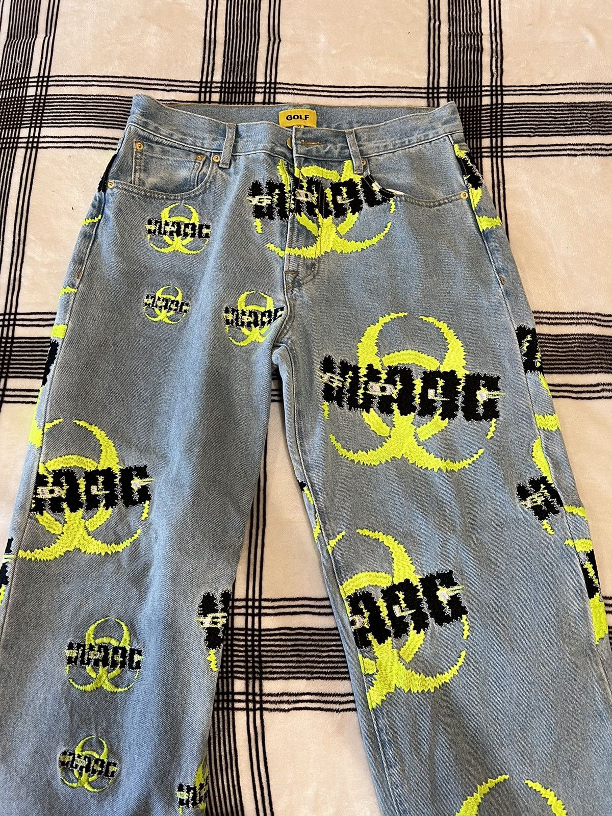 Golf Wang × Golf le Fleur × Tyler The Creator Biohazard Jeans | Grailed