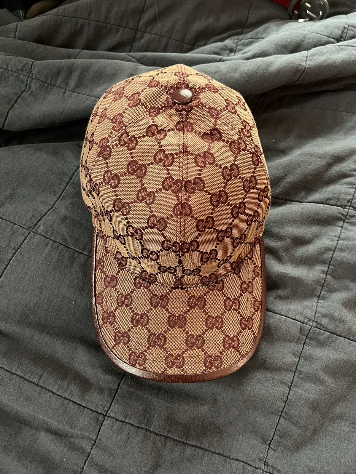 Gucci RARE RED GUCCI MONOGRAM AMBASSADOR CAP | Grailed