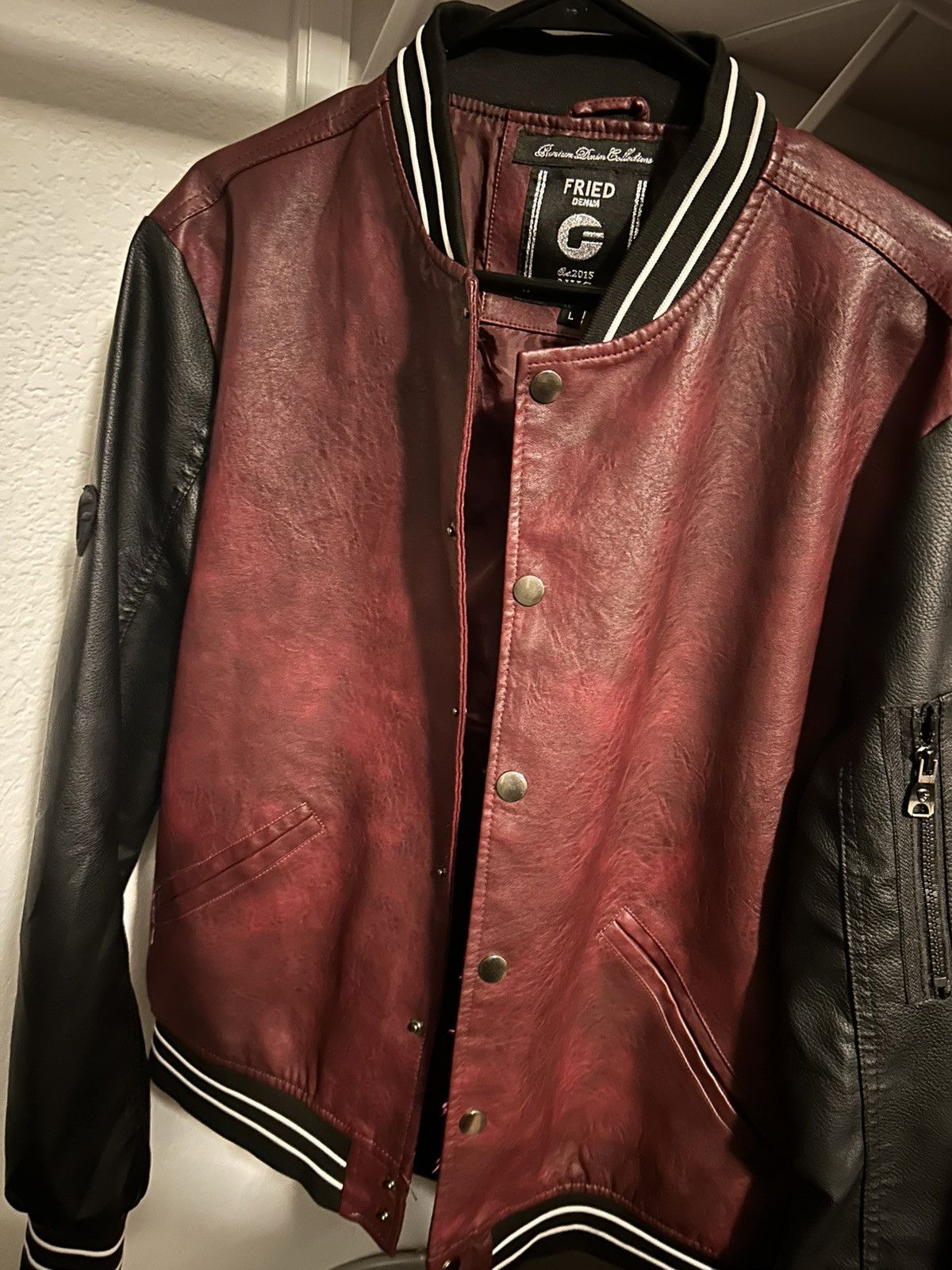 Other Fried denim varsity jacket | Grailed