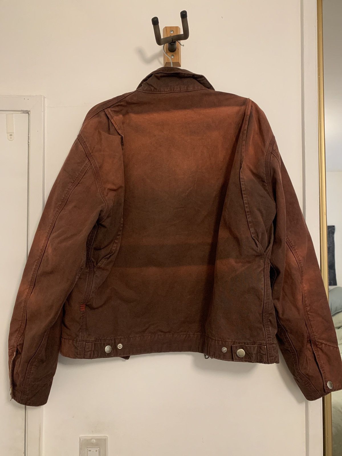 Urban Outfitters UO maroon/brown trucker jacket | Grailed