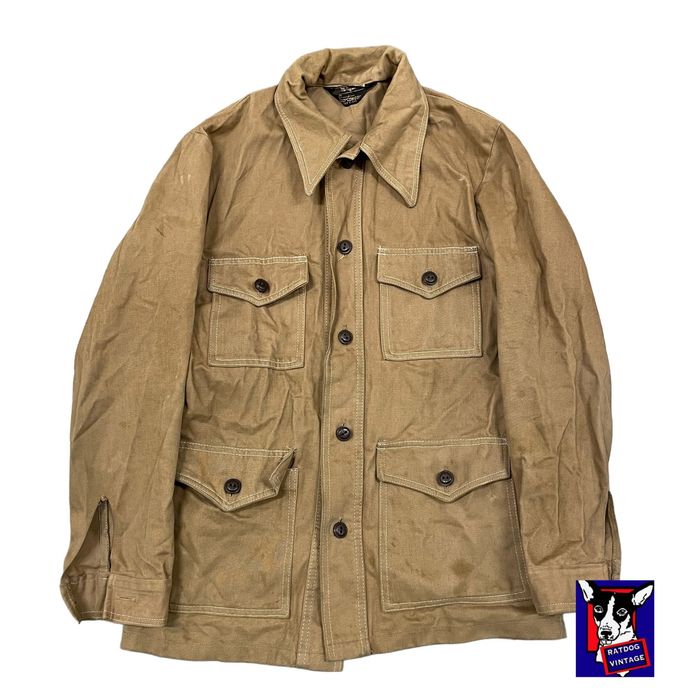 Vintage 70s VTG Beige/Tan Sears The Men's Store Safari Bush Jacket B ...