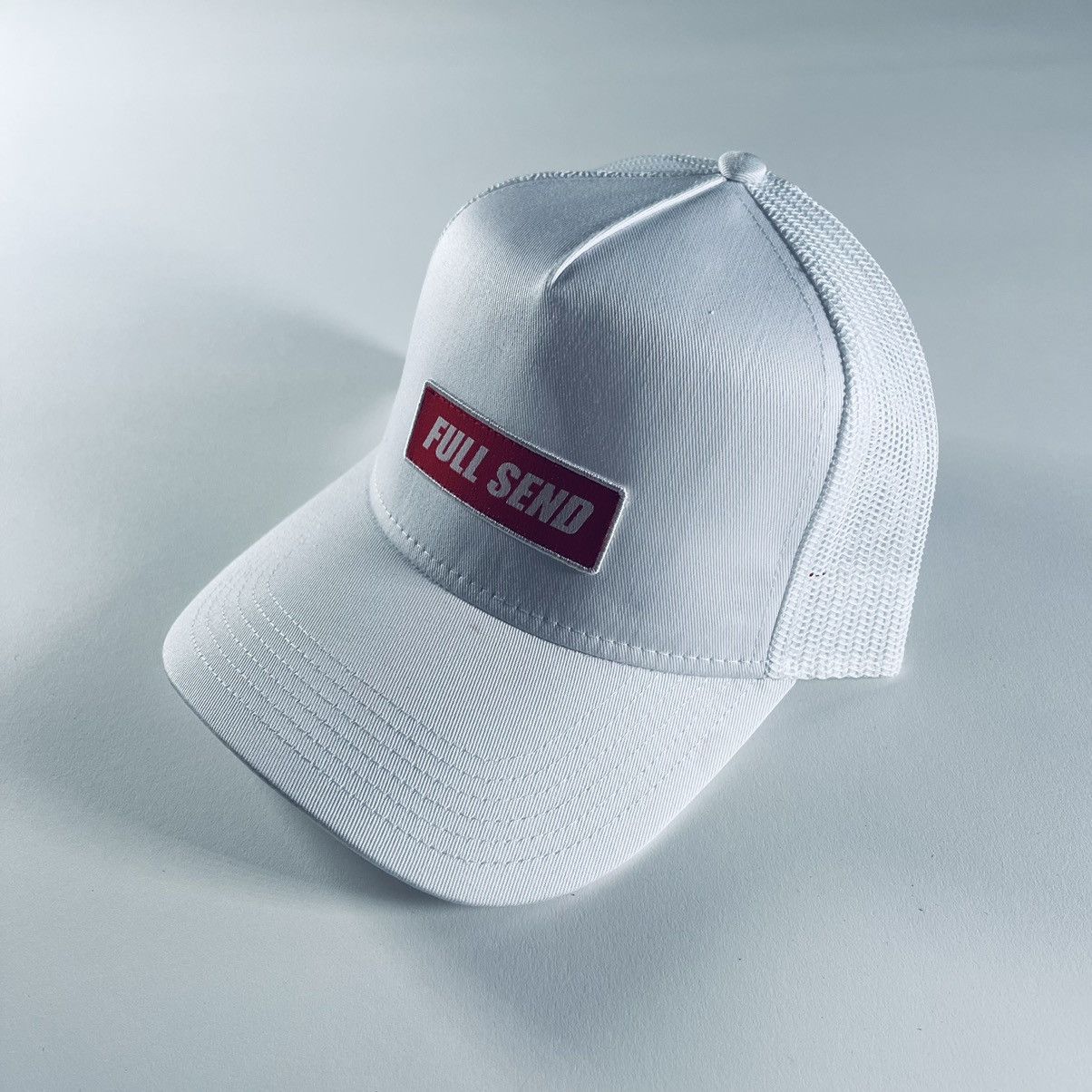 Full Send *NEW* Full Send Patch Hat (White) LIMITED | Grailed
