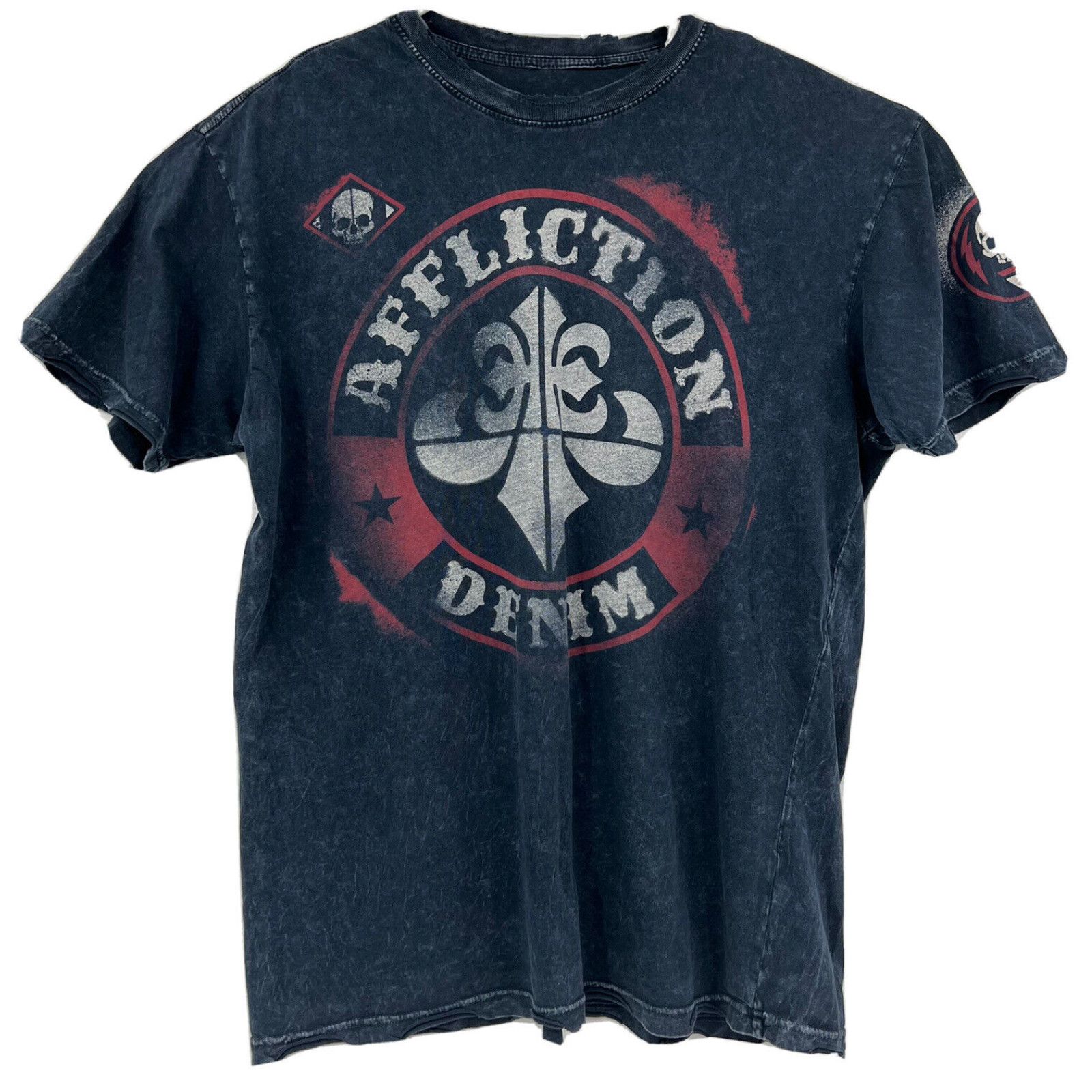 Affliction Affliction Live Fast T Shirt Front & Back Graphic XL Black ...