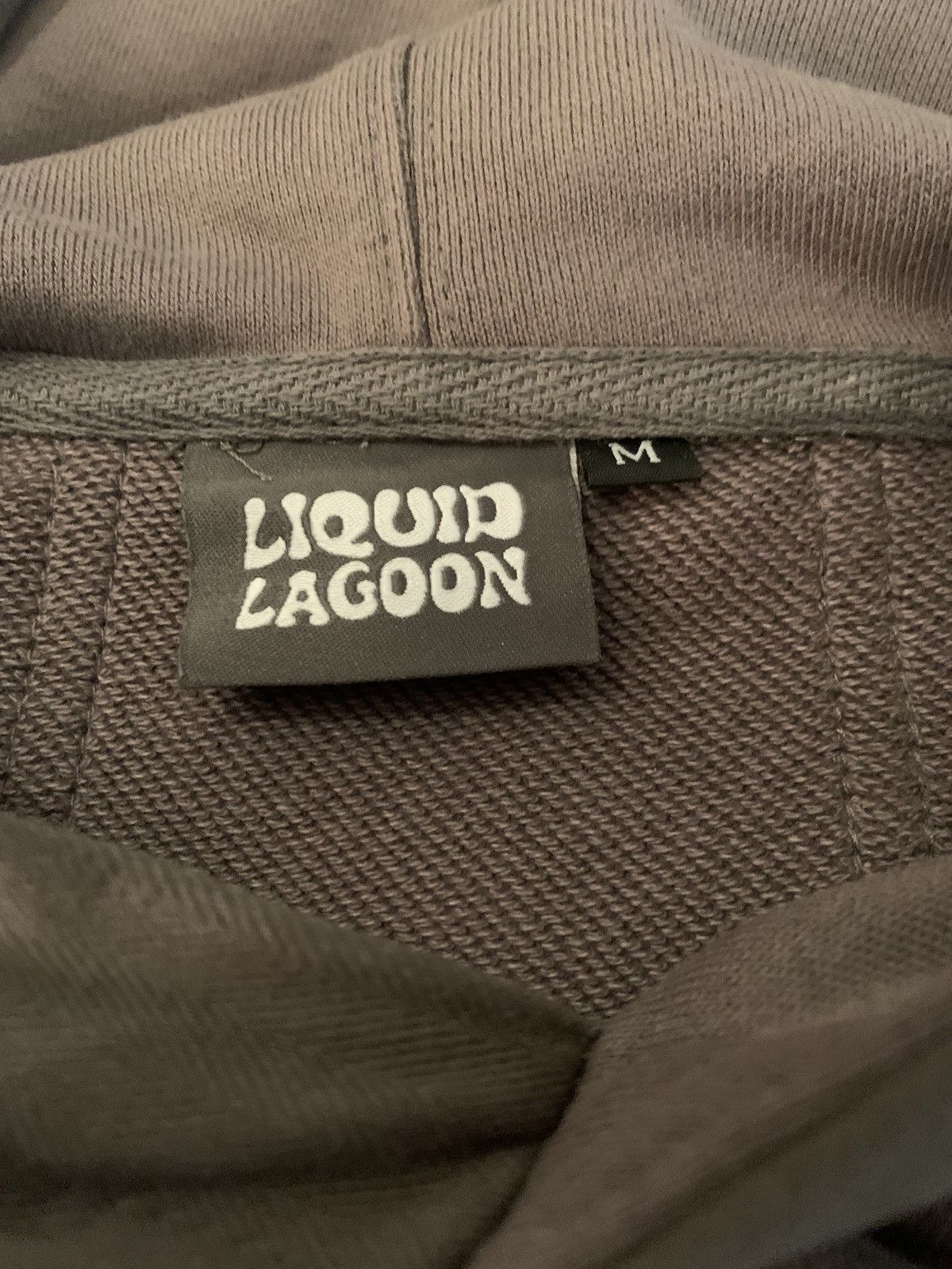 Streetwear Liquid Lagoon Canvas Hoodie (Grey) | Grailed