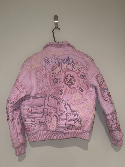 Vintage Pink Pelle Pelle Leather Jacket | Grailed