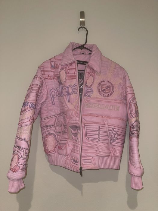 Vintage Pink Pelle Pelle Leather Jacket | Grailed