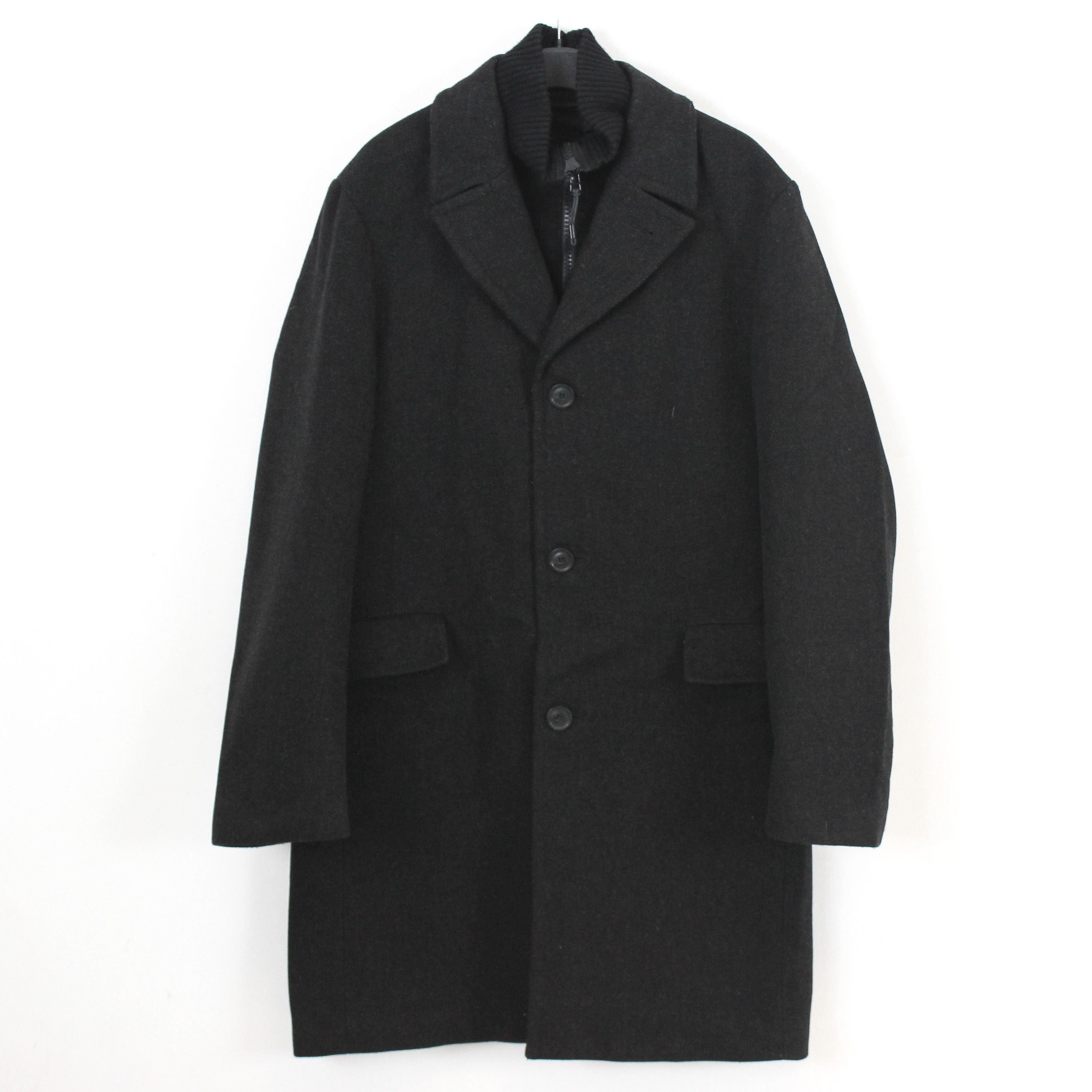 Strellson Jacket Car Overcoat Pea Coat Wool Button Up Full Zip | Grailed