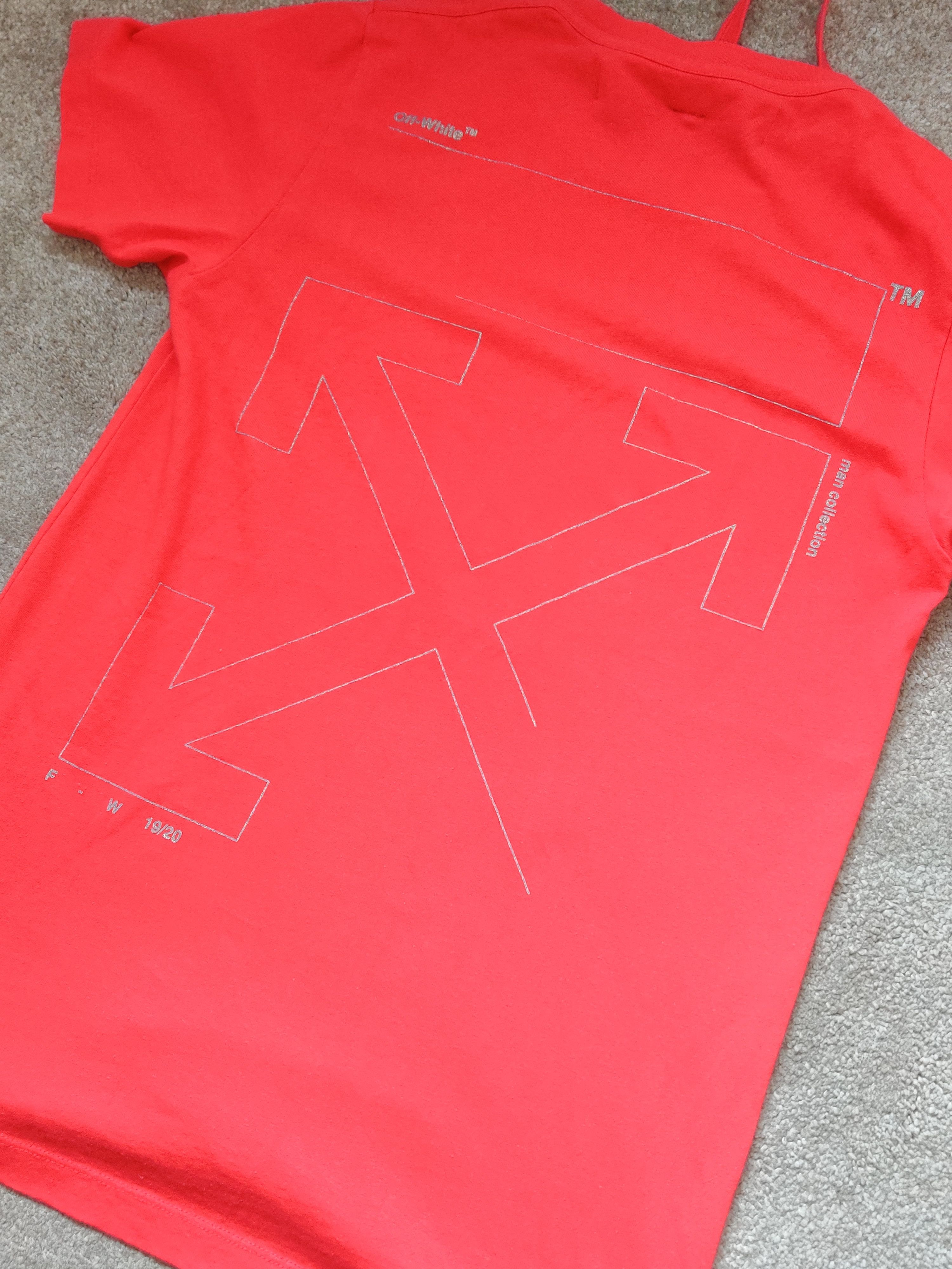 Off-White Off-White Unfinished Arrows 3M Tee | Grailed