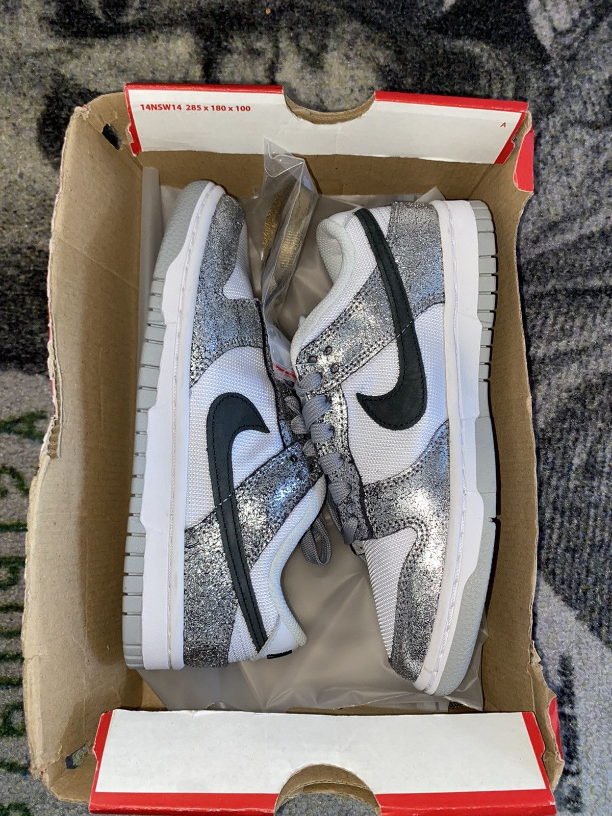 Nike Nike Dunk Low Golden Gals Metallic Silver | Grailed
