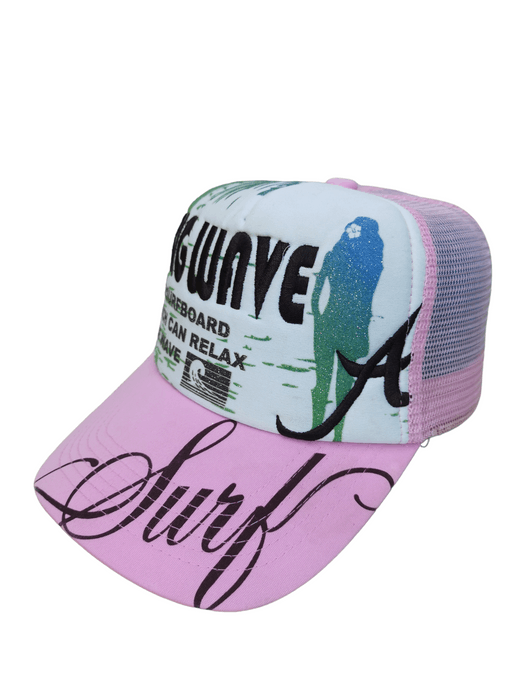 Surf Style BIG WAVE SURF TRUCKER HAT CAP | Grailed