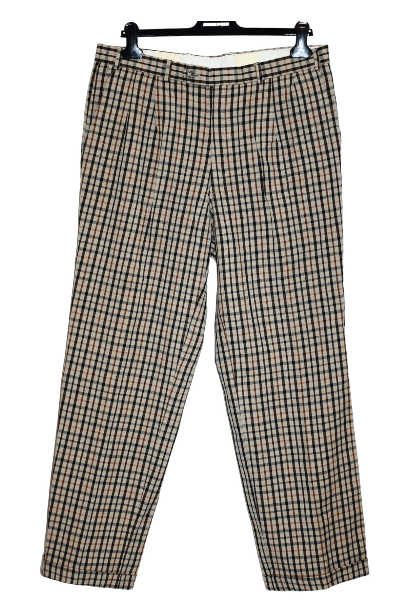 DAKS × Vintage Daks London Iconic Checkered Pure New Wool Golf Trousers | Grailed