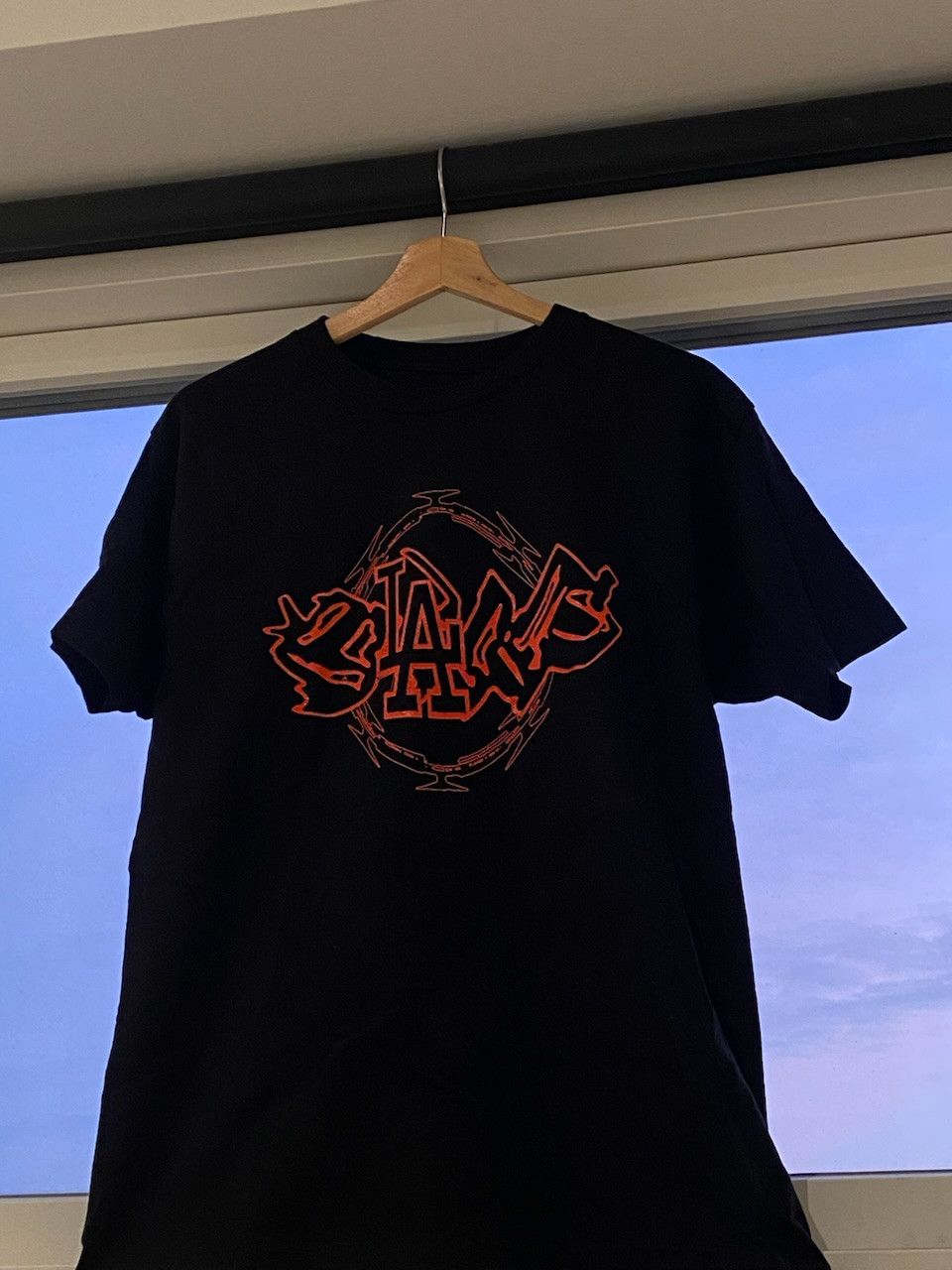 Sad Boys Sbe Merch Bladee Razorwire Shirt (Red & Black) | Grailed