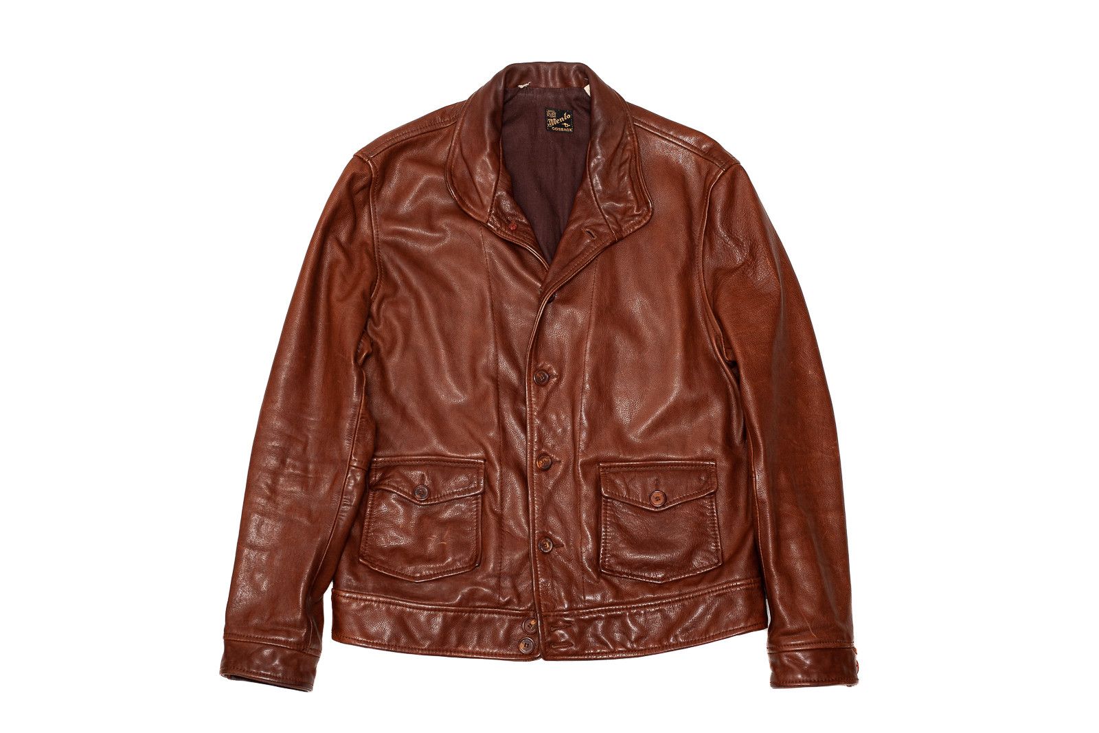 Levi's Vintage Clothing Menlo Cossack 1930s LVC A1 Brown Bovine Leather ...