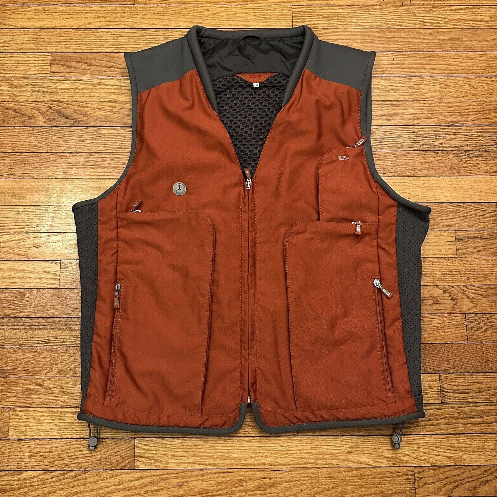 Tumi Tumi Vintage Rust Travel Vest Large Men Tactical Retail $450 | Grailed