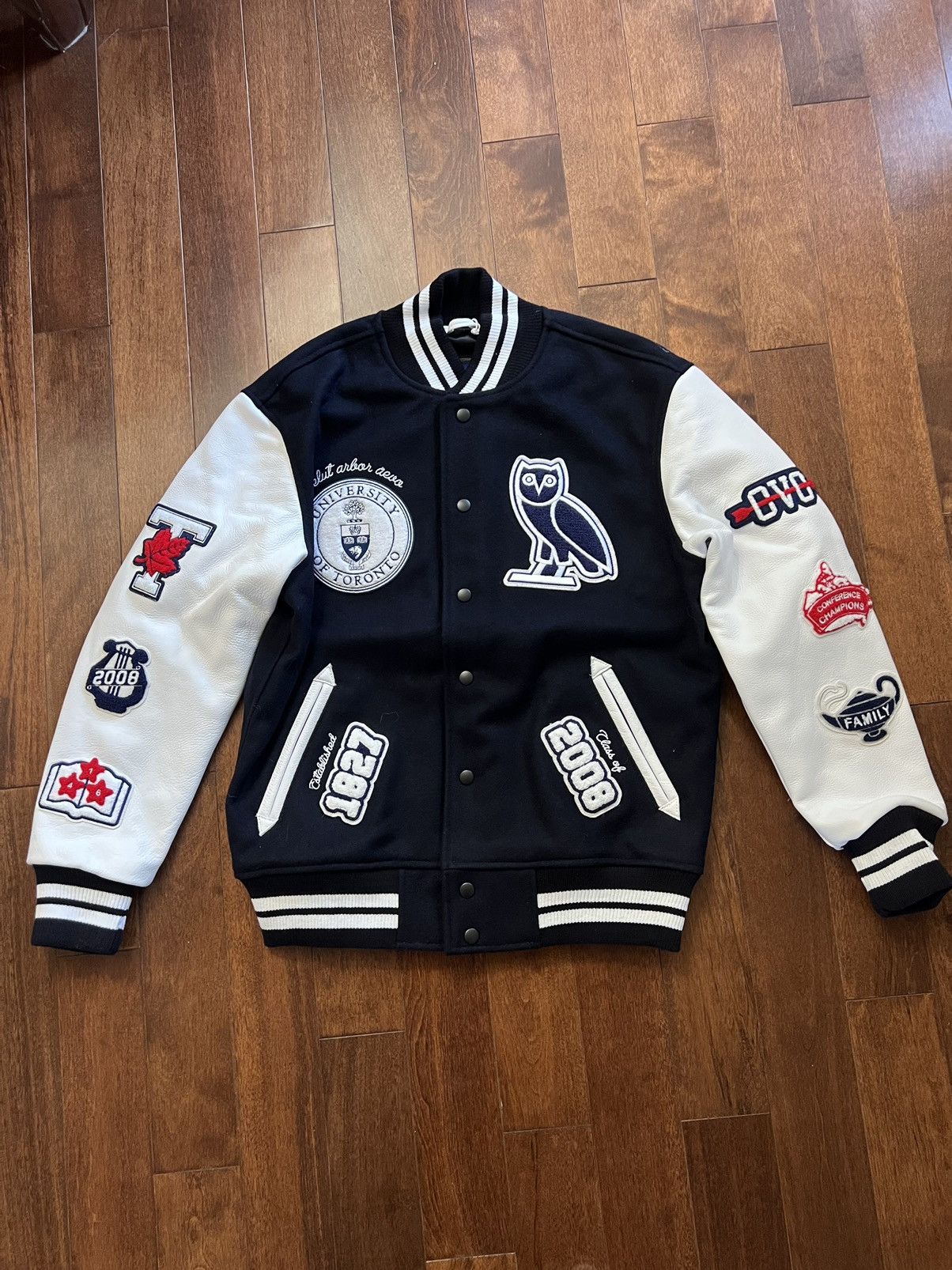 October's Very Own OVO x University of Toronto Varsity Jacket | Grailed